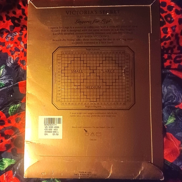 Victoria's Secret | Accessories | Nwt Vtg Vs Glamour Sheers Silky Sheer ...